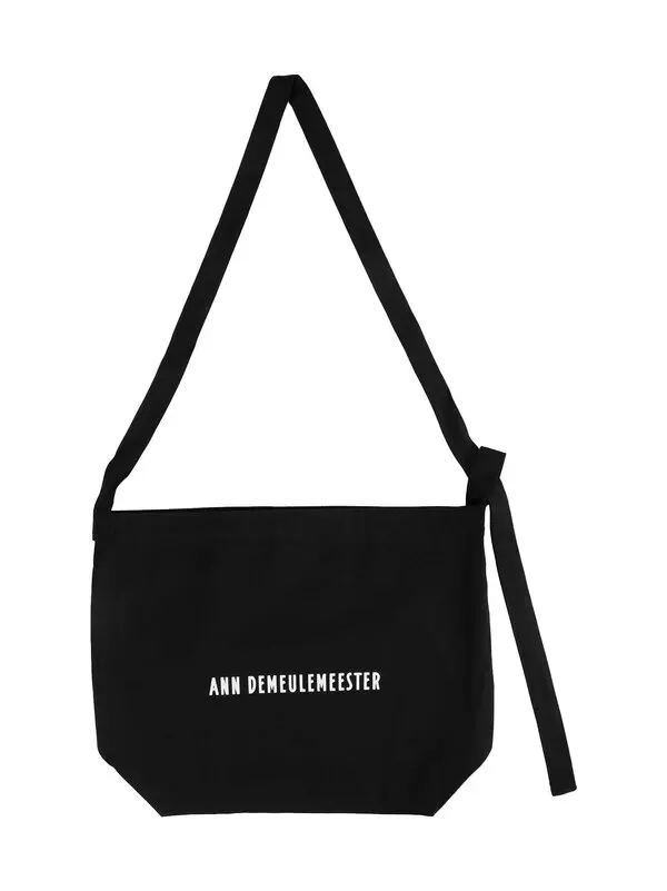 ANN DEMEULEMEESTER Medium Shoulder Bag - Black