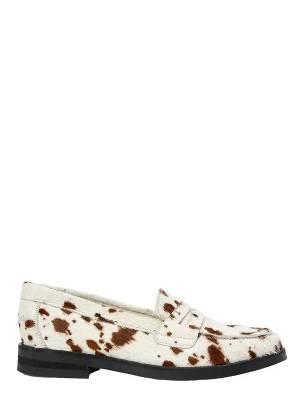 DUKE + DEXTER Wilde Cow Pony Penny Loafer - Brown