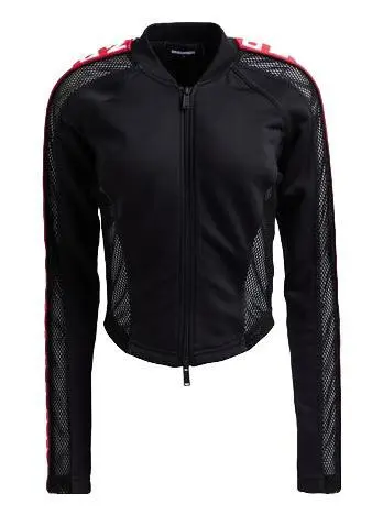 Dsquared2 Mesh And French Terry Sweatshirt - Black