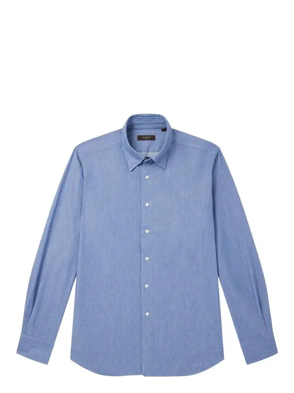 SLOWEAR Cotton-twill Shirt - Blue