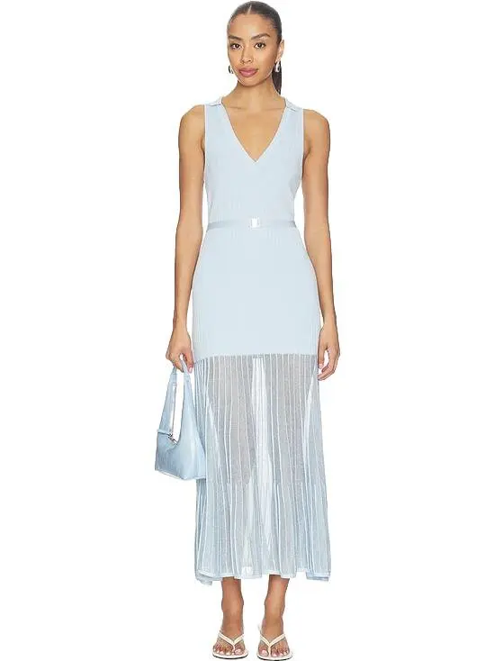 KARINA GRIMALDI Orla Knit Maxi Dress - Sky