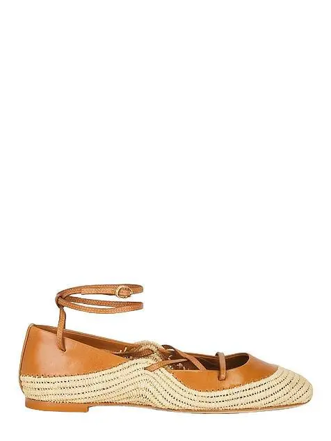 Cult Gaia Beckett Ballet Flats - Natural
