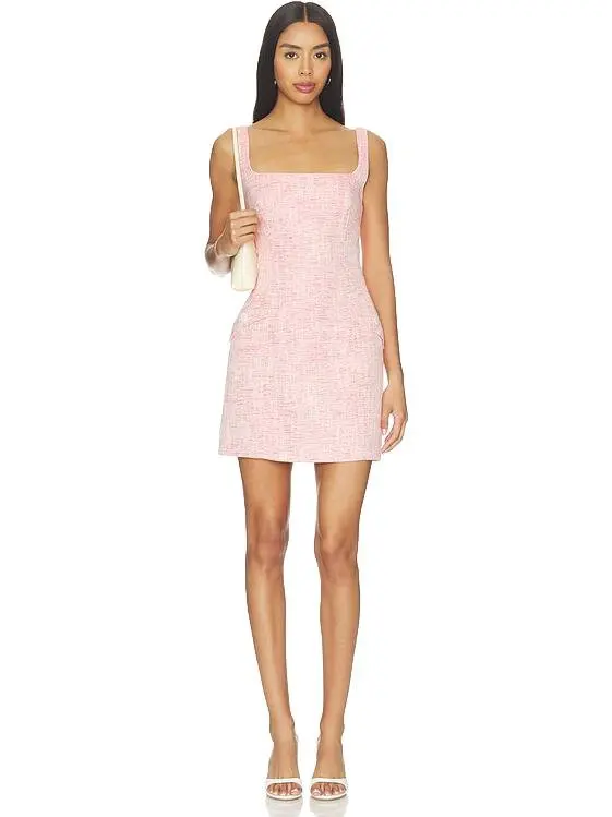 Amanda Uprichard Addeline Mini Dress - Red Ivory