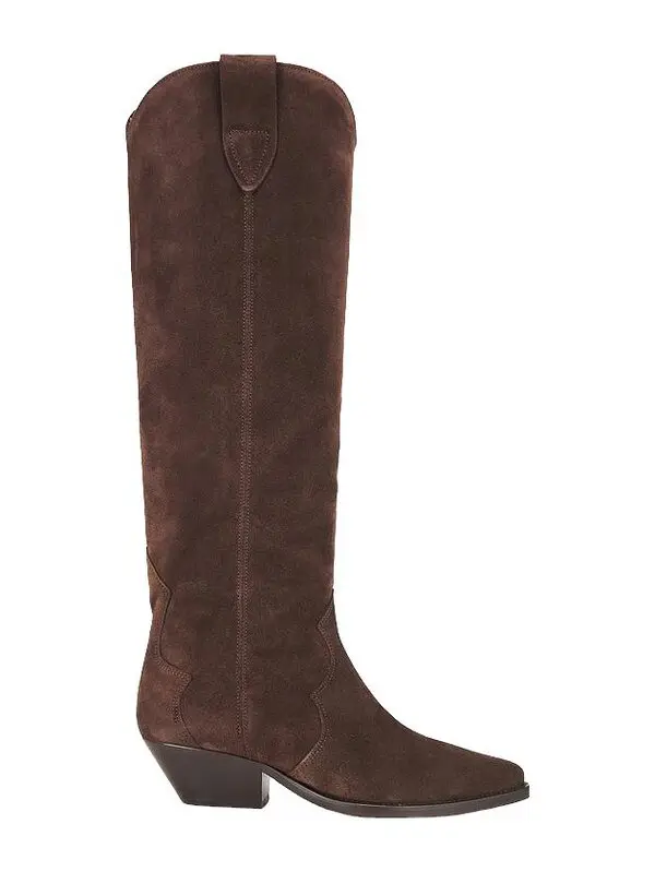 Isabel Marant Étoile Denvee Suede Boots - Chocolate