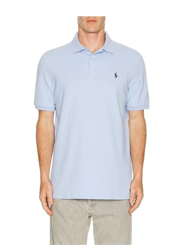 Polo Ralph Lauren Short Sleeve Stretch Mesh Polo In . Also - Blue