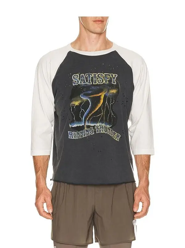 Satisfy Mothtech Baseball Tee In . Also - Grey
