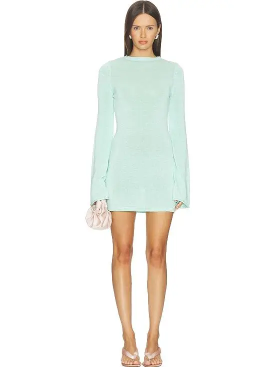 SEROYA Bec Knit Mini Dress - Mint