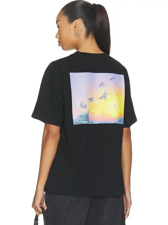 David Koma Supergirl Graphic T-shirt - Black