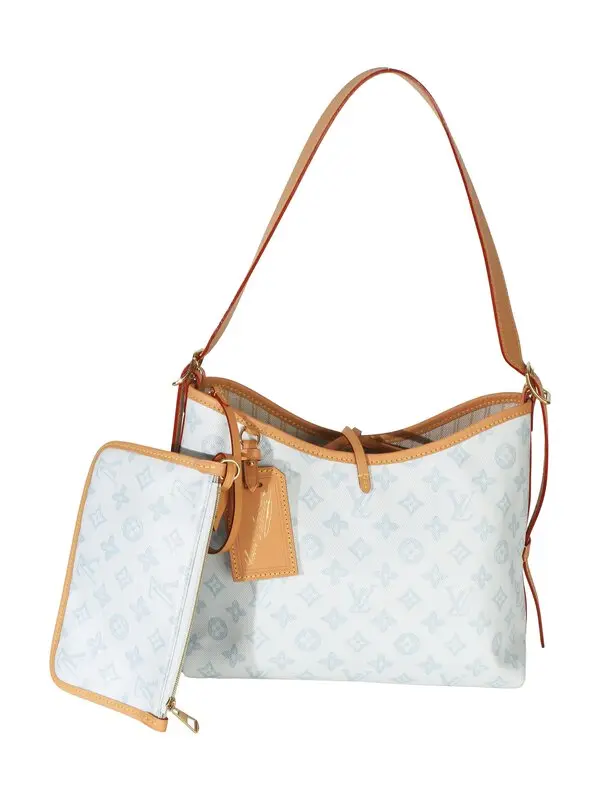 LOUIS VUITTON Monogram Canvas Carryall Pm Shoulder Bag - Blue