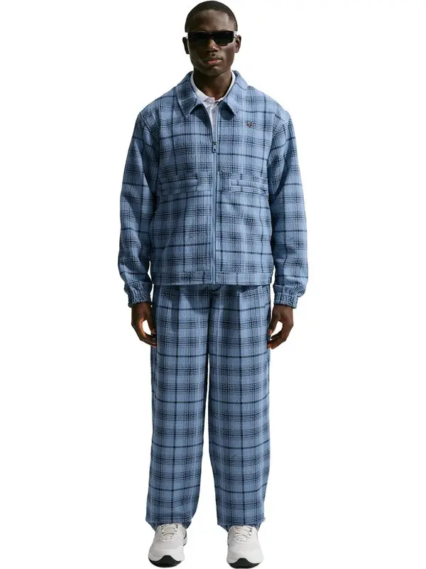 Nike Tartan Loose Fit Golf Pants - Blue