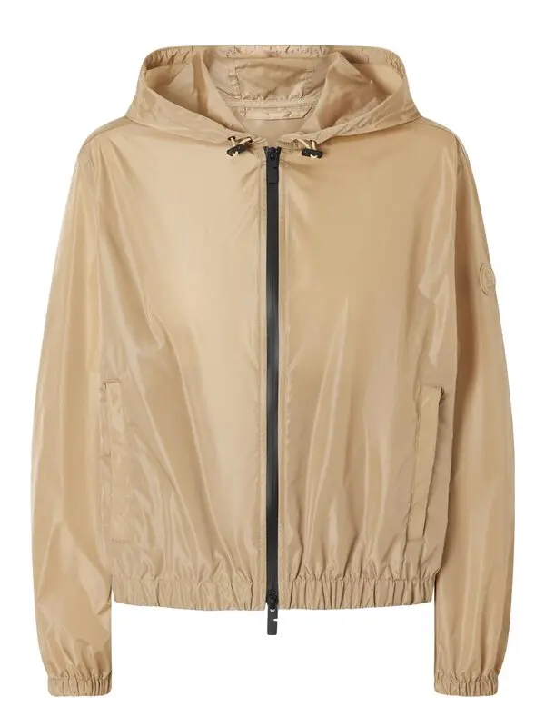 Burberry Nelson Hooded Printed Shell Jacket - Neutrals