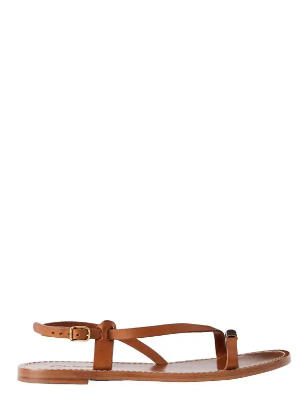 Chloé Matilda Leather Sandals - Brown