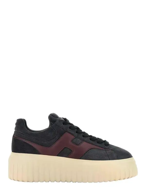 Hogan H-stripes Suede Sneakers - Blue
