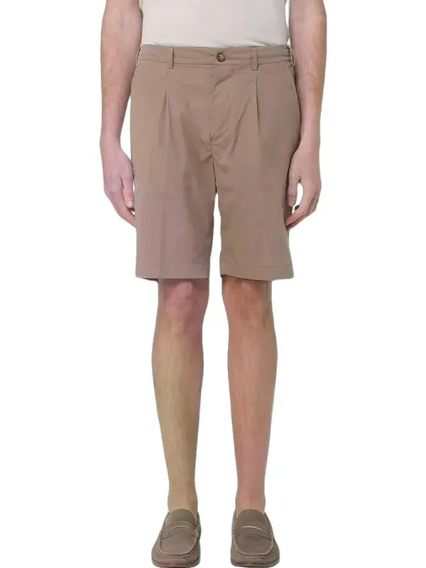 BROOKSFIELD Pleated Detail Shorts - Brown