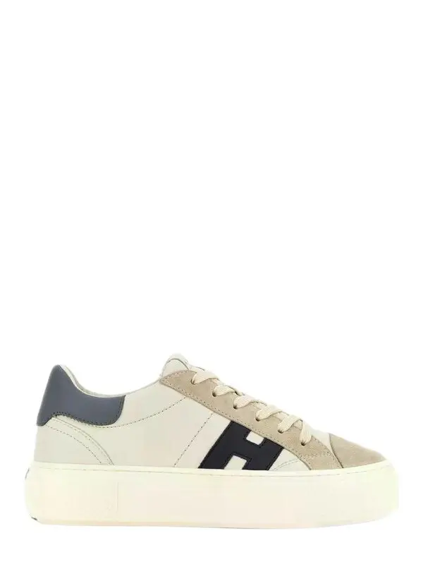 Hogan Crosswind Panelled Sneakers - Neutrals