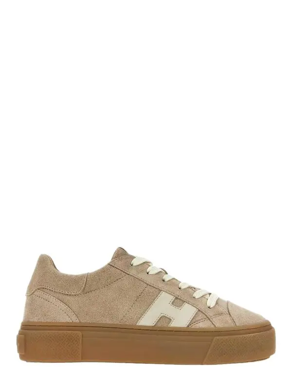 Hogan Crosswind Suede Sneakers - Neutrals