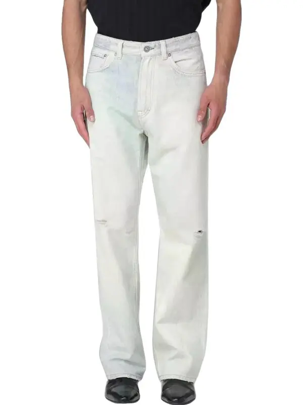 Our Legacy Wide-leg Distressed Jeans - Neutrals