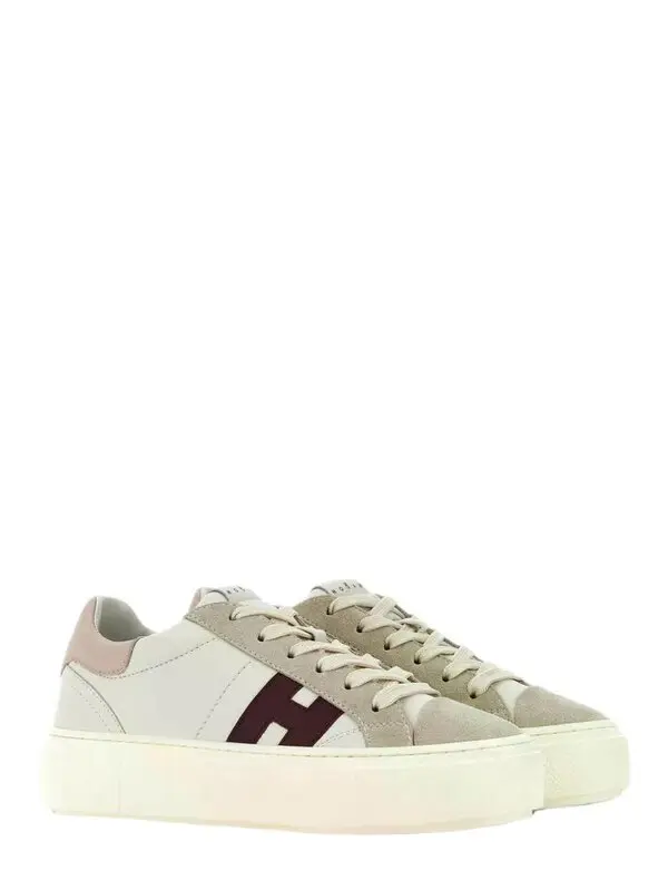 Hogan Crosswind Nappa Leather Sneakers - Neutrals