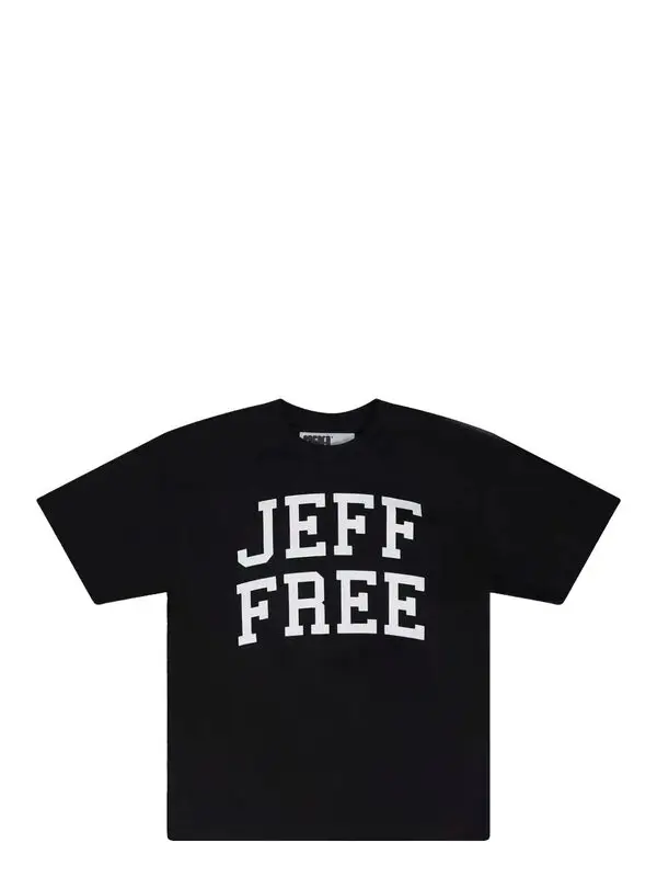 SP5DER Slogan-print T-shirt - Black