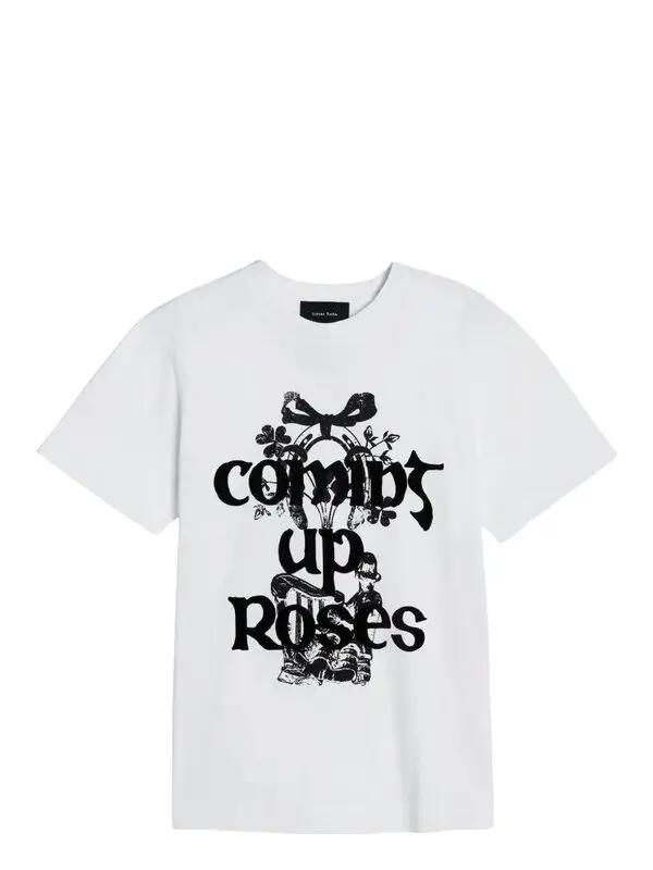 Simone Rocha Graphic Print T-shirt - White
