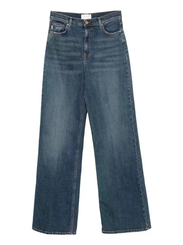 VICOLO Lexie Wide-leg Jeans - Blue