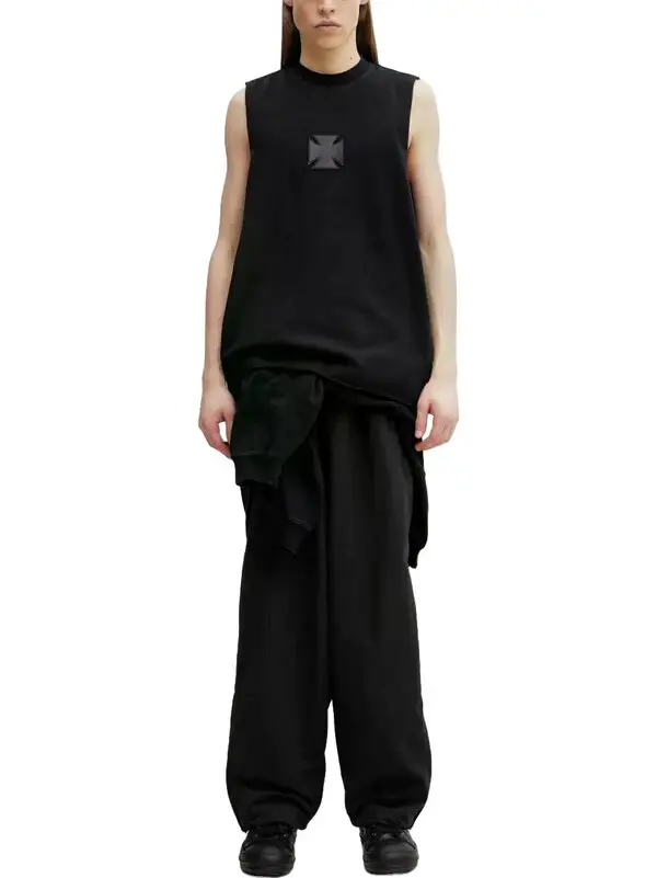 Vetements Cross-patch Tank - Black