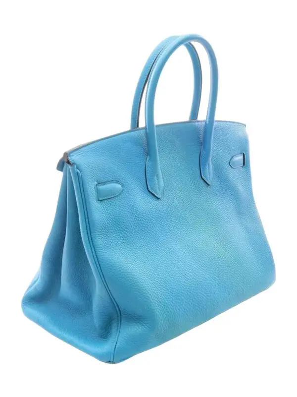 Hermès 35 Birkin Tote Bag - Blue