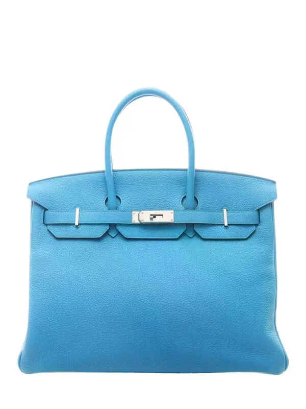 Hermès 35 Birkin Tote Bag - Blue