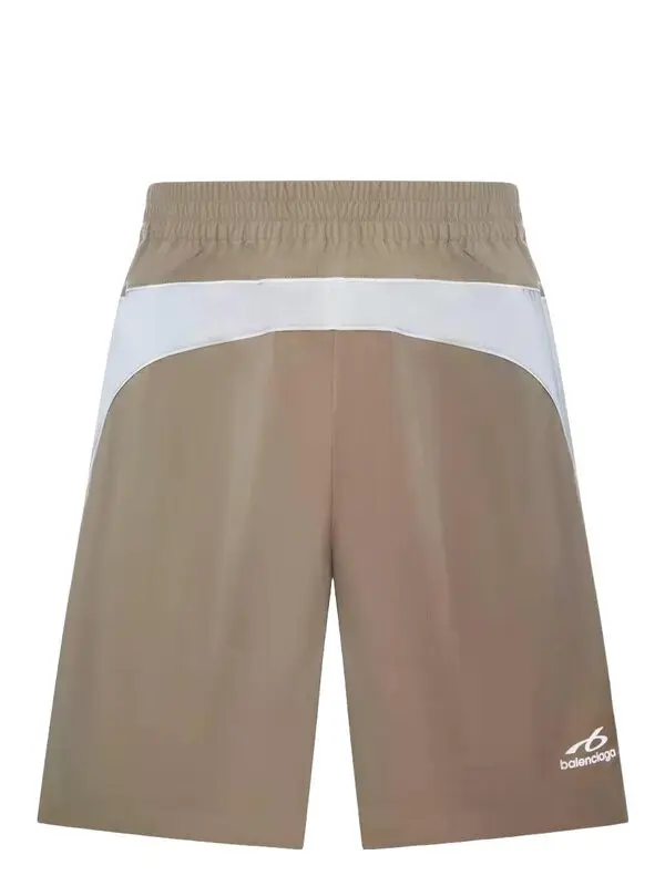 Balenciaga Logo Print Shorts - Grey