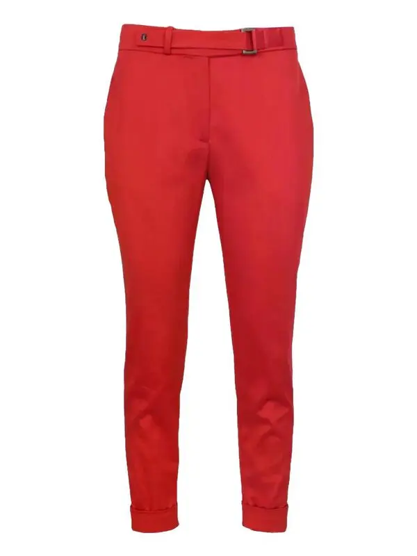 TOM FORD Belted Trousers - Red