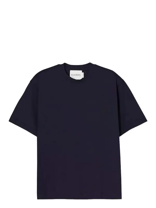 Closed Logo-embroidered T-shirt - Blue