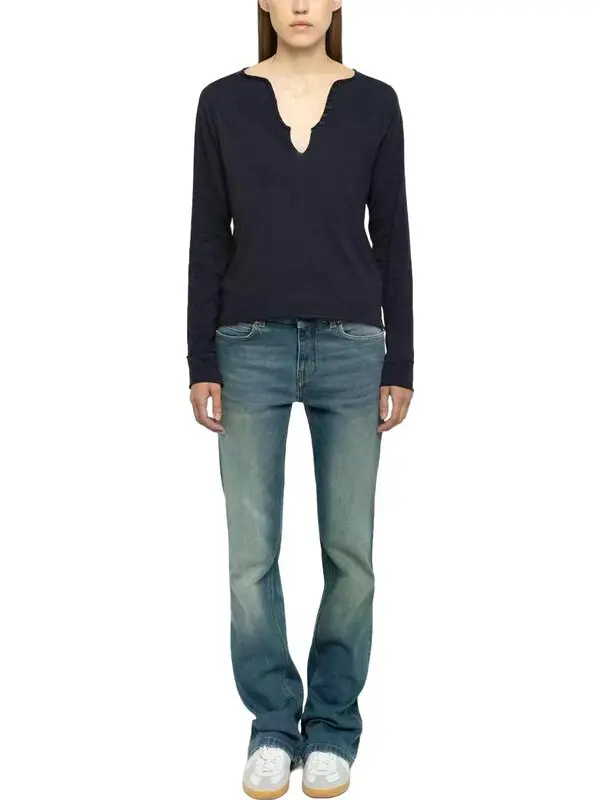 Zadig&Voltaire Tuni Top With Crystal Embellishment - Blue