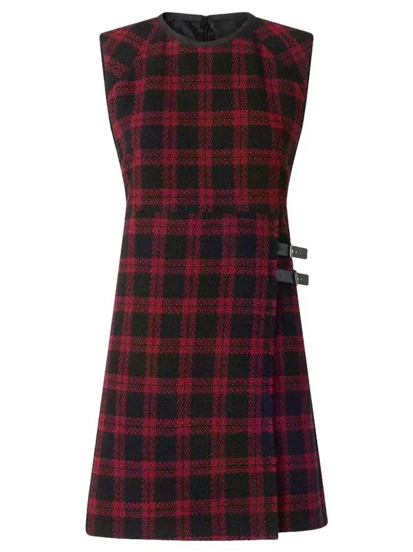 Pinko A-line Midi Dress - Red