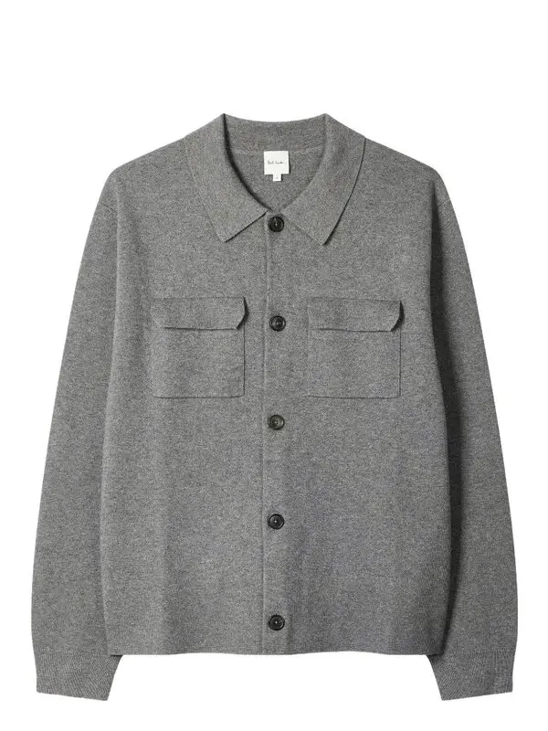 Paul Smith Wool Button-up Cardigan - Grey