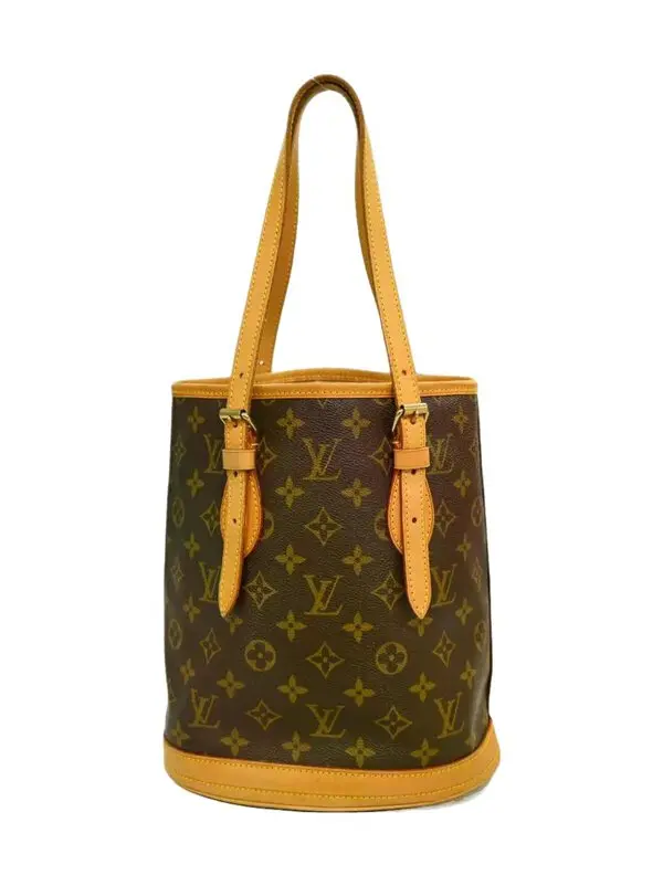 LOUIS VUITTON Monogram Pm Bucket Tote Bag - Brown