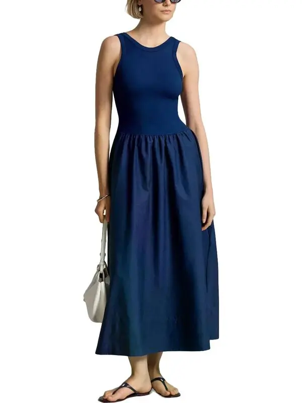 Polo Ralph Lauren Sleeveless A-line Maxi Dress - Blue