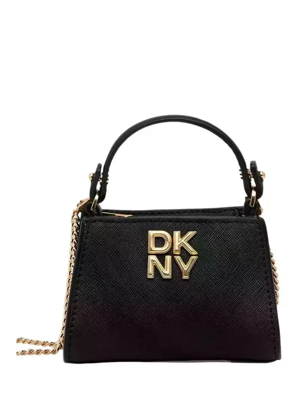 Dkny Foster Logo-plaque Crossbody Bag - Black