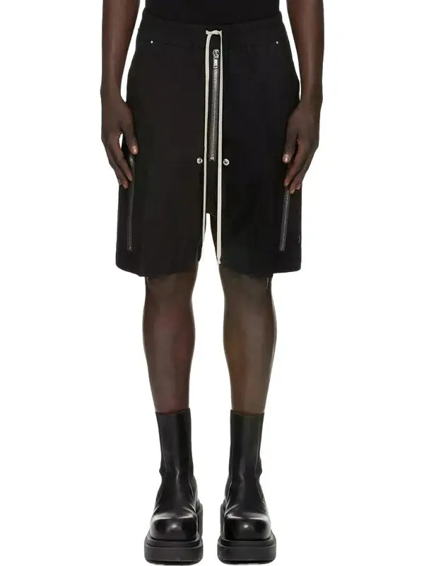 Rick Owens Tower Heizer Bermuda Shorts - Black
