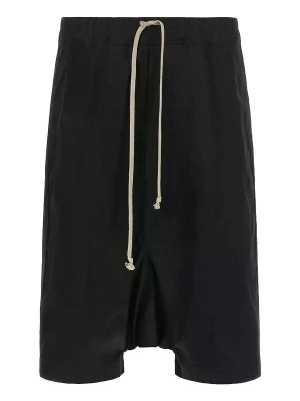 Rick Owens Tower Pods Drawstring Shorts - Black
