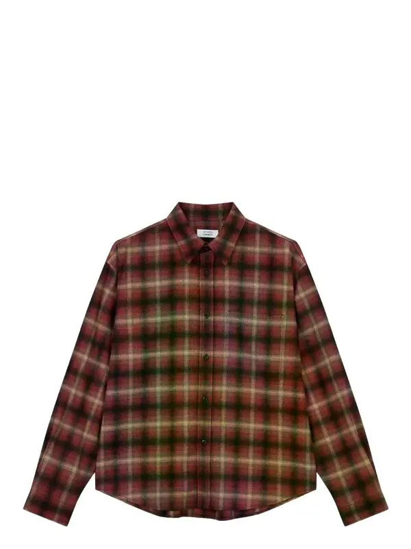 STUDIO TOMBOY Check-pattern Long-sleeve Shirt - Red