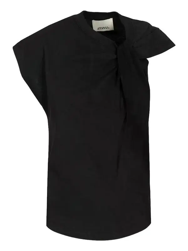 Isabel Marant Étoile Nayda Twist-detail T-shirt - Black