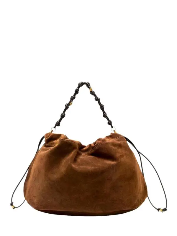 GIANNI CHIARINI Large Morgana Shoulder Bag - Brown