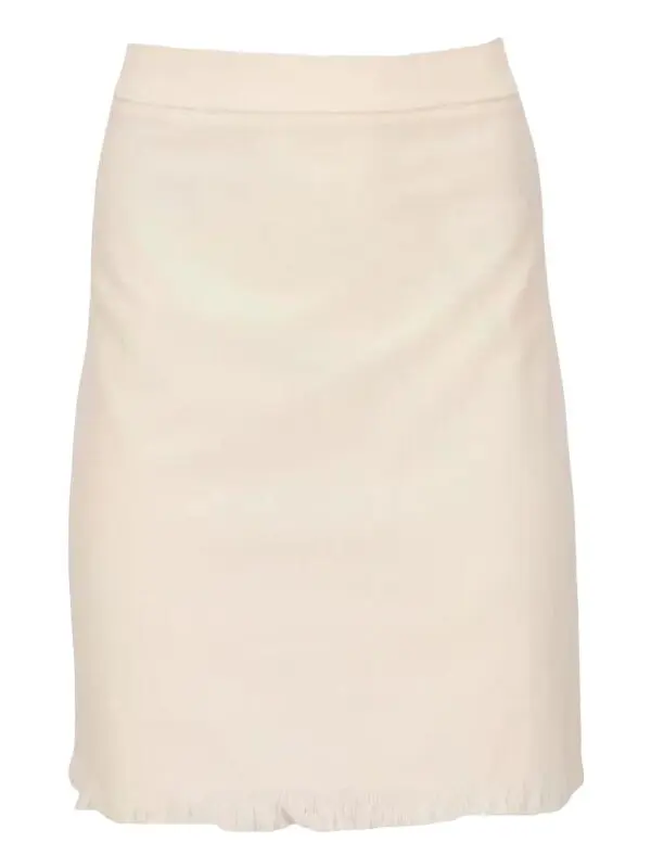 TOM FORD Ruffle-trim Mini Skirt - Neutrals