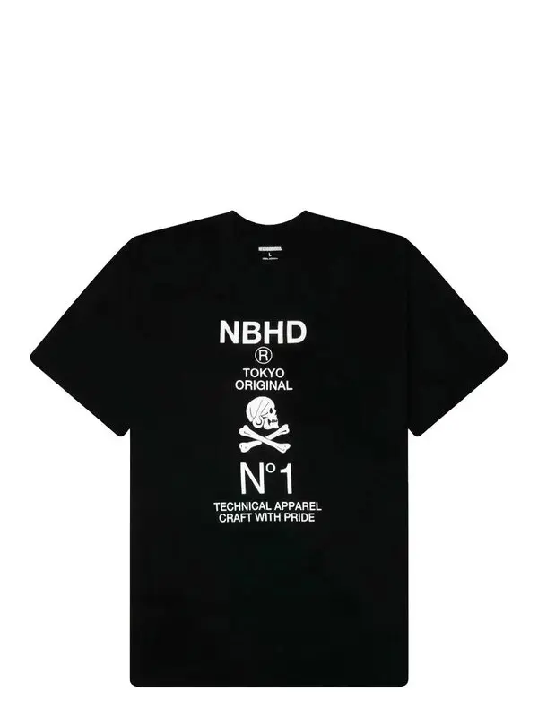 NEIGHBORHOOD Ss-8 Logo-print T-shirt - Black