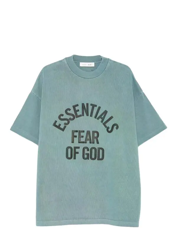 Fear Of God Logo Print T-shirt - Blue