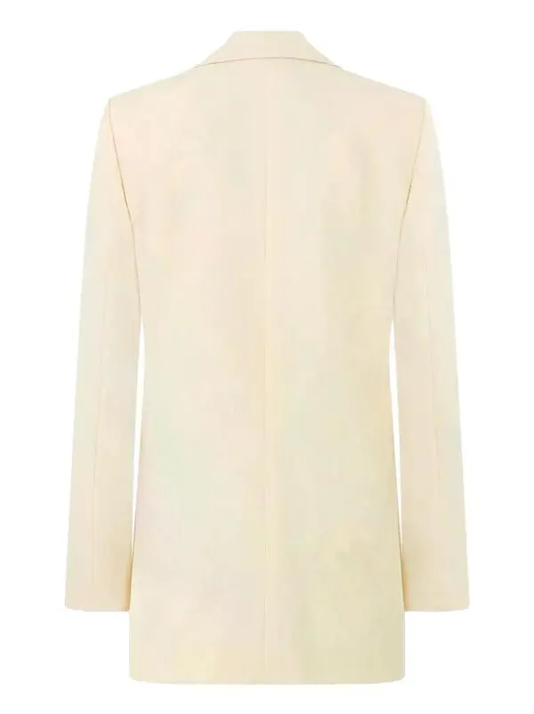 Moschino Virgin Wool Single-breasted Blazer - Neutrals