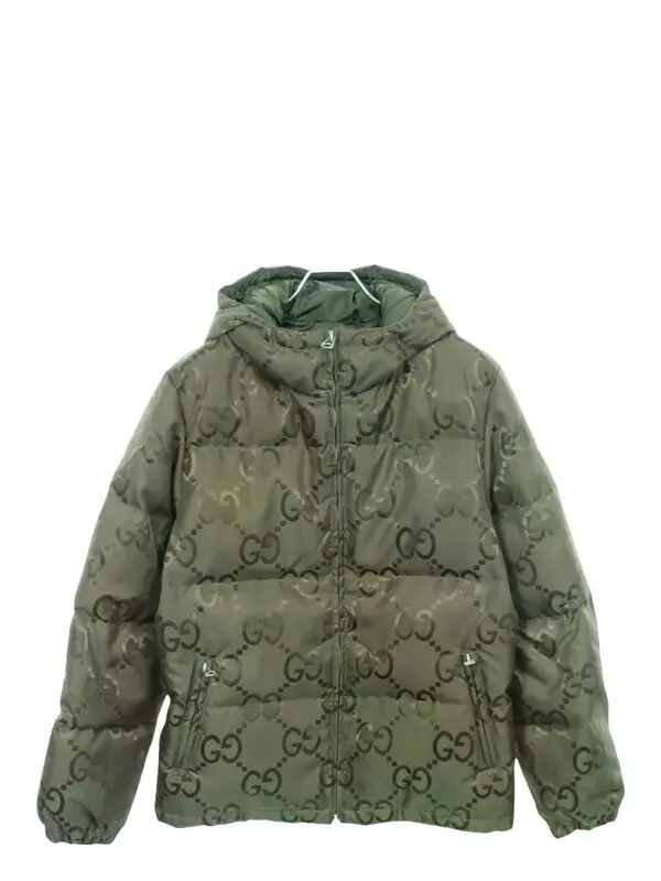 Gucci Jumbo Gg Down Jacket - Green