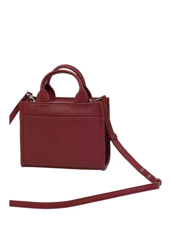 Dkny Logo Debossed Mini Tote Bag - Red