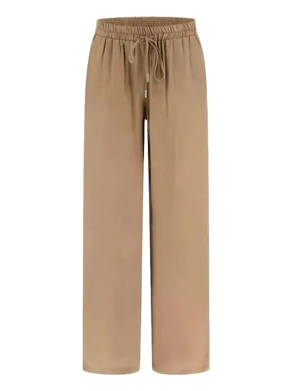 Guess Drawstring Wide-leg Trousers - Neutrals
