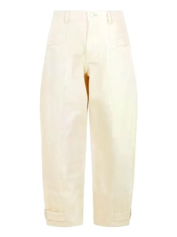 Isabel Marant Étoile Leja Panelled Tapered Jeans - Neutrals